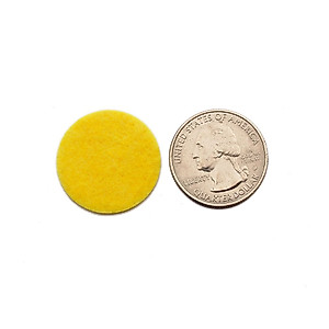 Playfully Ever After 1 Inch Yellow 100pc Stiff Felt Circles
