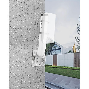 Universal Antenna Mount, 12" Adjustable J Pole Mounting with Weather Proof, Pole and Wall Mounted Bracket Mount for Wireless Bridges,AP,Access Point,Starlink Satellite,Weather Station,WiFi Router