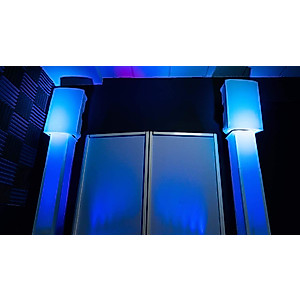 Rockville White 10" PA DJ Speaker Cover Scrim for Wedding Church Club, (RSC108W)