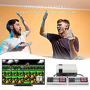 Classic Game Consoles,Retro Game Console with 620 Built in Games with 2 NES Classic Controllers, Connected to The TV Mini NES Classic Edition,The Best Gift for Kids and Adults