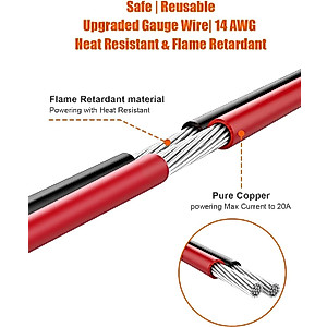 Power Wheels Adapter for Milwaukee Battery M18 18V Power Wheels Battery Conversion Kit with Fuse Holder and 3PCS 30Amp Fuses UIInosoo for DIY, RC Toys car Truck and Robotics