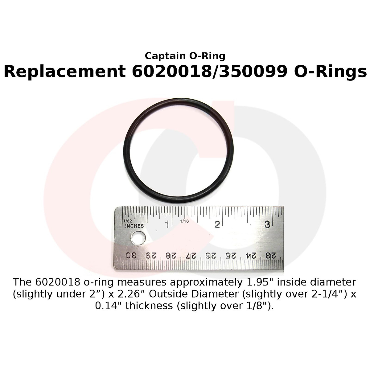 Captain O-Ring 6020018/350099 ORings Compatible with Pentair 350157/351157 Superflo Union Fitting & Sta-Rite SuperMax Adapter (3 Pack)