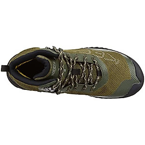 KEEN Men's NXIS Evo Mid Height Waterproof Hiking Boots, Forest Night/Dark Olive, 12