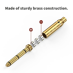 Tipfun .22LR Red Laser Bore Sight End Barrel Laser Boresighter Easy to Fit Revolvers Pistols Rifle and Air Guns