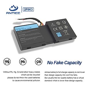 ANTIEE 2F8K3 Laptop Battery for Dell Alienware 17 R1 17X M17X-R5, Alienware 18 R1 18X M18X-R3 Series P18E P18E001 P19E P19E001 02F8K3 G33TT KJ2PX 0KJ2PX 0G33TT 0NU209 451-BBCB 86Wh - with Tools