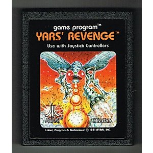 YARS' Revenge - Atari 2600 Video Arcade Game Cartridge CX2655 - Year 1981