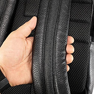 Skunk Backpack Urban - Smell Proof - Weather Resistant - NOW WITH COMBO LOCK (Black/Brown Leather)