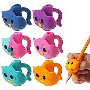 Mr. Pen- Owl Pencil Grips, 6 pcs, Pencil Grips, Cute Pencil Grips, Pencil Grips for Kids Handwriting, Pencil Grips for Kids, Finger Grips for Pencils, Writing Aids for Kid