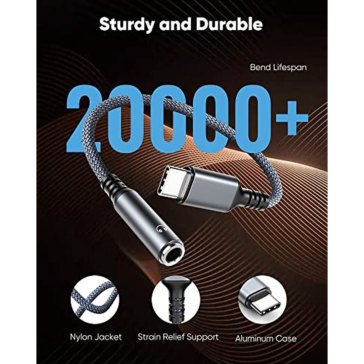 Highwings USB Type C to 3.5mm Female Headphone Jack Adapter, (2-Pack) USB C to Aux Audio Dongle Adapter Compatible for Samsung Galaxy S23 S23+ S23 Ultra, S22 S21 S20 Plus/Ultra, iPad Pro, Pixel (Grey)