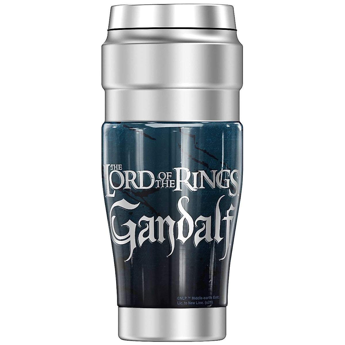 THERMOS The Lord of The Rings Gandalf STAINLESS KING Stainless Steel Travel Tumbler, Vacuum insulated & Double Wall, 16oz