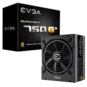 EVGA SuperNOVA 750 G+, 80 Plus Gold 750W, Fully Modular, FDB Fan, 10 Year Warranty, Includes Power ON Self Tester, Power Supply 120-GP-0750-X1