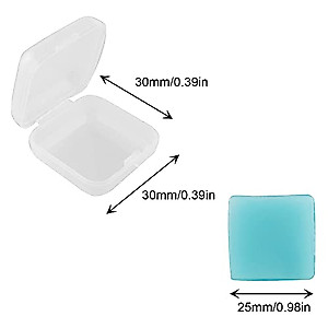JCBIZ 6 Sets Diamond Painting Square Blue Glue Clay Kit 25x25mm Diamond Painting Glue Clay for DIY Diamond Drawing, Cross Stitch