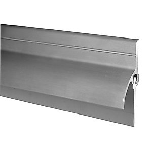 Pemko 085653 345AV48 Door Bottom Sweep, Mill Finish Aluminum, 0.5" Width, 48" Length, Aluminum