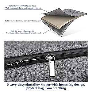 DYD Collapsible Cooler Bag, Insulated 24/48 Can Soft Sided Beach Cooler Lightweight Portable Car Cooler Tote with Large Capacity for Outdoor Travel Picnic Camping Shopping