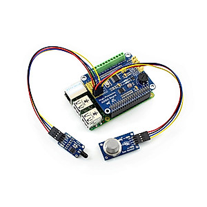 Raspberry Pi AD/DA Expansion Sheild Board for Adding High-Precision AD/DA Functions to Raspberry Pi Onboard ADS1256 DAC8552 Sensor Input/Output Interface