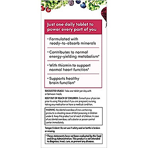 Rainbow Light Womens One High-Potency Daily Multivitamin, Womens Multivitamin Provides High-Potency Immune Support, With Vitamin C, Biotin and Ashwagandha, Vegetarian, 60 Count