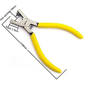 XMHF 2mm Round Hole Punch Pliers for Sheet Metal Yellow