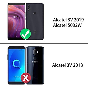 Fingic ALCATEL 3V 2019 Case/ 5032W Case, Rose Gold Marble Design Shiny Glitter Bumper Hybrid Hard PC Soft Rubber Silicone Cover Anti-Scratch Shockproof Protective Case for Alcatel 3V 2019/ 5034W 6.7"