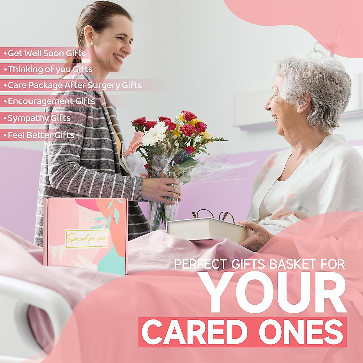 Get Well Soon Gifts Baskets for Women, Teenage Girl Feel Better Gifts Teenage Girls Sympathy Gifts Birthday Sloth Gifts for Women Girls Teenage