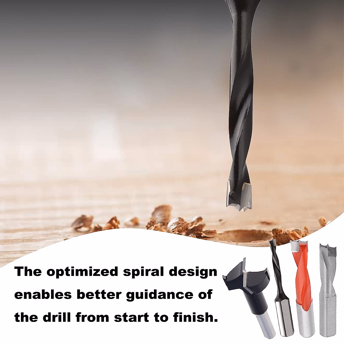 Utoolmart Brad Point Drill Bits for Wood 7mm x 70mm Forward Turning HSS for Woodworking Carpentry Drilling Tool 1pcs