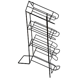 Only Hangers Black Wire Countertop Hat Display Holds 36-48 Caps - 4 Tiers