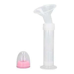 Manual Breast Pump, Small Portable Manual Breast Milk Catcher Baby Feeding Pumps Portable Clear Scale Syringe Type Hand Breastfeeding Tool Hand Pump for Breastfeeding