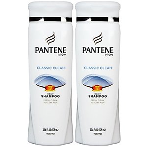 Pantene Pro-V Classic Clean Shampoo, 12.6 Fl Oz (Pack of 2)