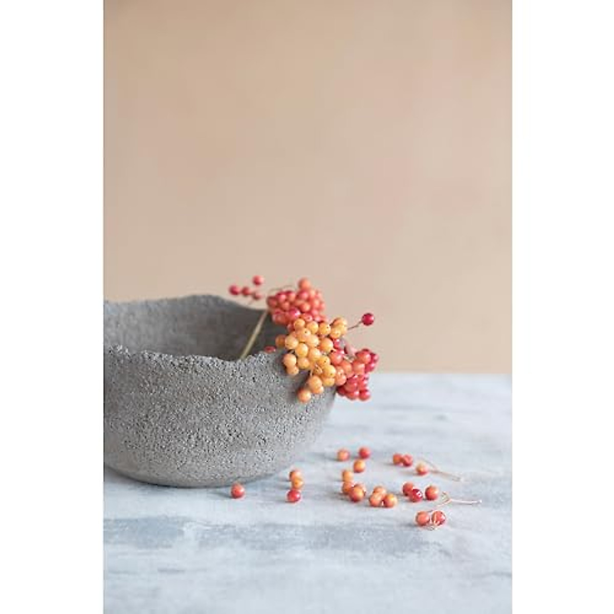 Creative Co-Op Decorative Textured Sandstone Bowl, 9" L x 9" W x 5" H, Brown