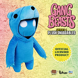 P.M.I. Gang Beasts Plush Buddies - Blue Bear - 8 Inch Plush Toys - Great Gift for Boys and Girls - Huggable Plush Toys for Kids - Official Gang Beasts Plush Toys