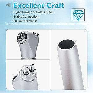 Dental 3 Way Syringe Triple Air Water Spray Syringe with 2 Metal Alloy Tips Tube Nozzles