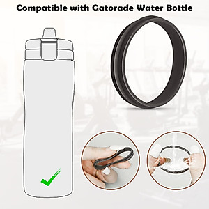 6Pcs Silicone Replacement Gaskets Compatible with Gatorade Water Bottle, Gasket Seals Lid Gasket Ring Water Bottle Gasket Replacement, Water Bottle Replacements Parts Water Bottle Accessories