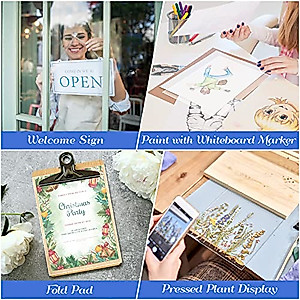 14 PCS 8" x 10" Acrylic/Plexiglass Sheets, Clear Shatterproof Plastic Sheet Panels Flexible with Protective Films for Wedding Signs Picture Frame Glass Replacement Projects Display(0.04" Thick)