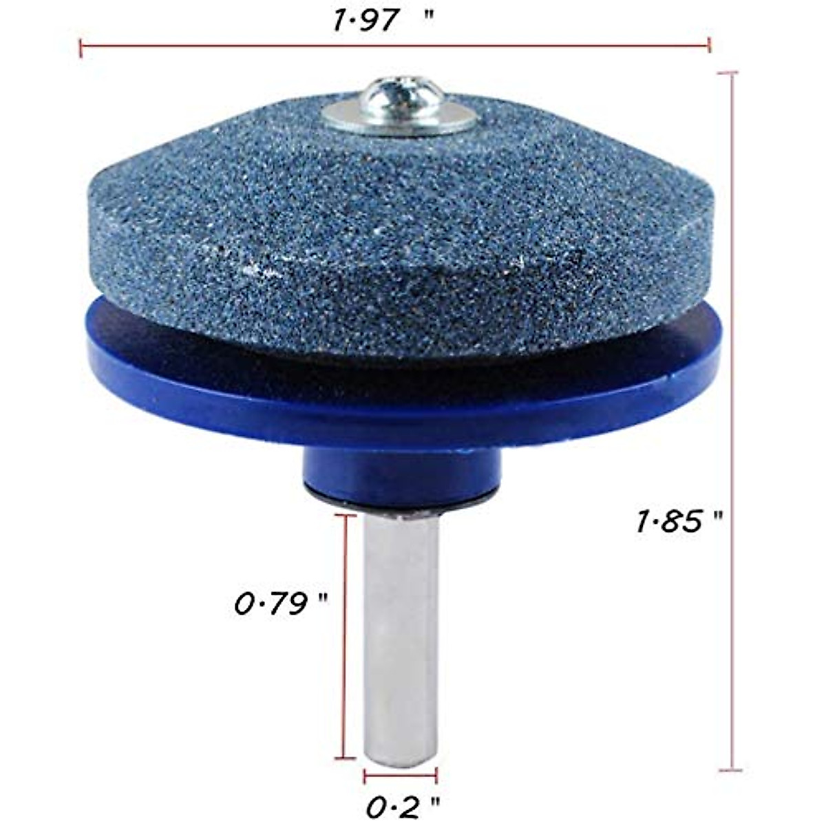 Lawn Mower Sharpener Garden Tool Sharpener, Lawn Mower Blade Sharpener Lawn Mower Sharpener for Power Drill Hand Drill (50MM, 3pcs)