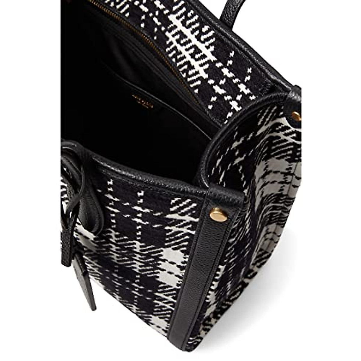 Kate Spade New York Celebration Plaid Market Medium Tote Black Multi One Size