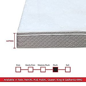 Nutan, 10-Inch Meduim Plush Eurotop Pillowtop Innerspring Mattress, Full XL