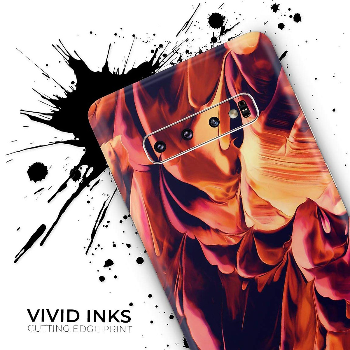 DesignSkinz Blurred Abstract Flow V34 Protective Vinyl Decal Wrap Skin Cover Compatible with The Samsung Galaxy S20 (Screen Trim & Back Glass Skin)