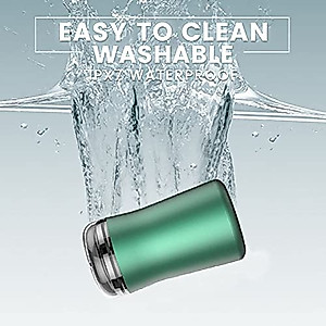 Pocket Size Washable Electric Razor, Mini Portable Electric Shaver for Men, Small Form Factor But Clean Shave, Easy to Clean, Suitable for Carrying Around. (Green)