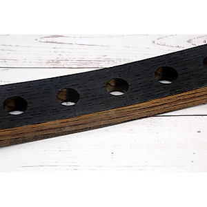 Barrel-Art cork display/Bourbon stopper holder/Cork Holder/Fits Blanton's stoppers (Dark Walnut)