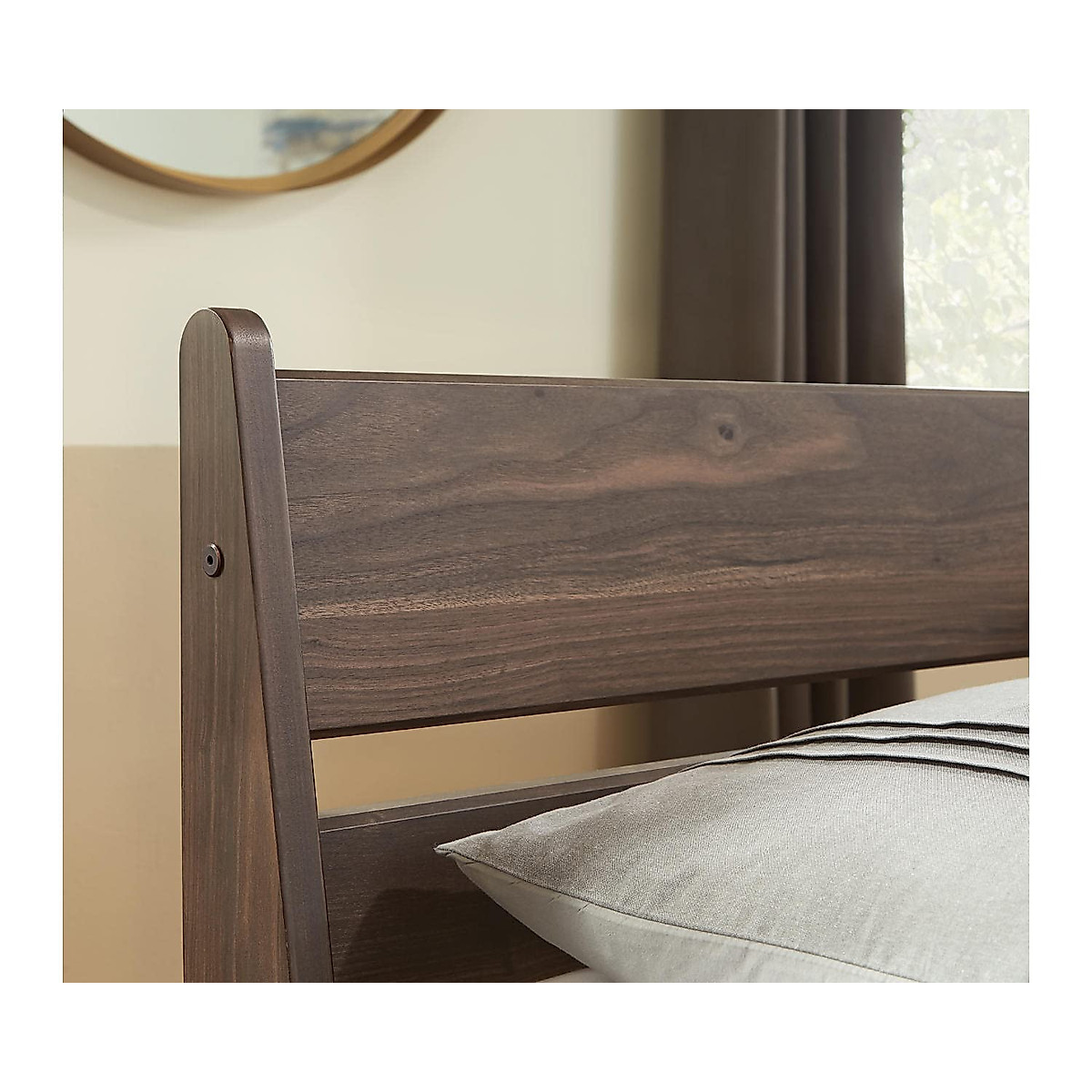Signature Design by Ashley Calverson Modern Open Slat Panel Headboard ONLY, Queen, Brown