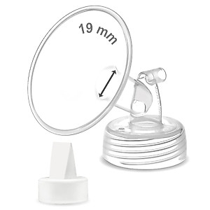 Maymom 19 mm Flange and Duckbill Compatible with Motif Luna/Spectra/Ameda MYA Pumps. Not Original Spectra Synergy Gold Pump Parts or Motif Accessories.