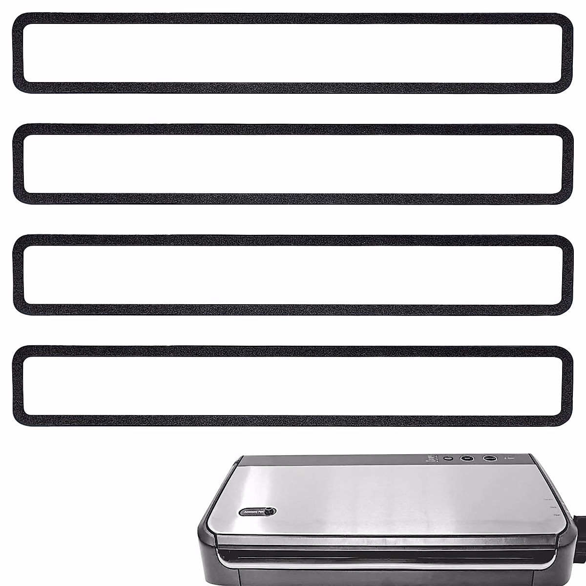 ziHenryDa 4 Pack Foam Replacement Gaskets compatible with FoodSaver FM2100 Vacuum Sealer Machine,Replacement Gaskets Applies to FoodSaver FM2000, FM2100, GM2050, GM2150 Series Vacuum Sealers
