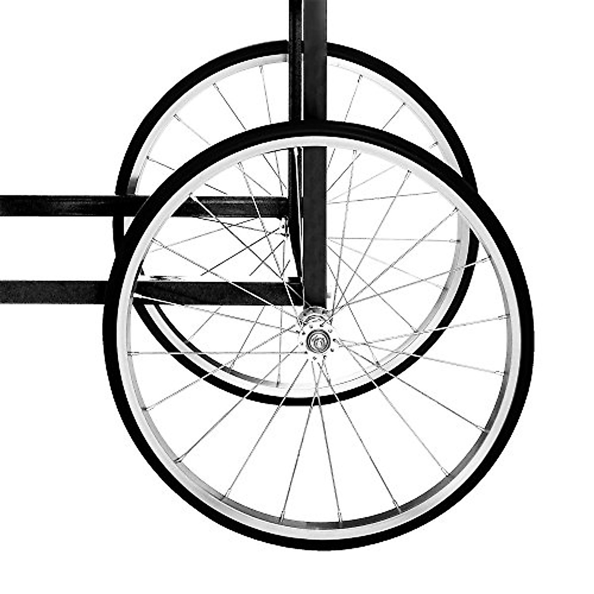 Great Northern Popcorn Black Paducah 8 Ounce Antique Popcorn Machine and Cart