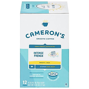 Cameron's Coffee Single Serve Pods, Intense French, 12 Count (Pack of 1)