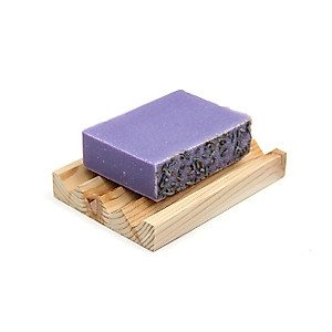 (2 Pack Cedar Large) Cedar Soap Dish - Handcrafted 100% Cedar Wood soap Dish - Soap Saver Dish - soap Dish - Soap Saver, Tray and Holder for Shower, Bathroom and Kitchen - Made in Canada