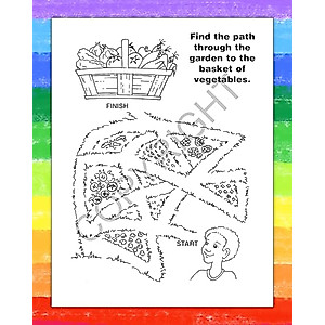 ZOCO - Good Nutrition - Educational Coloring Books (25 Bulk Pack, Without Crayons) - Healthy Eating Handout - Games, Puzzles, Fun Activities for Kids
