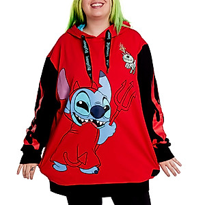 Loungefly Disney Stitch Devil Hoodie Medium Multi