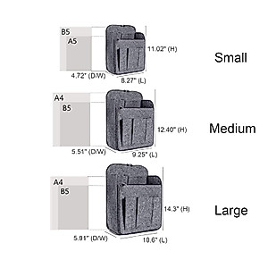 Yoillione Felt Backpack Organizer Insert for Women and Men, Large Travel Rucksack Insert with High Capacity, Lightweight Bag Organizer with Zipper Pockets