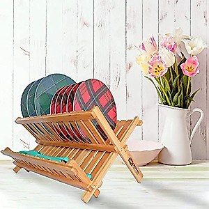 ROYAL CRAFT WOOD Storage Box Set of 5 and Dish Drying Rack