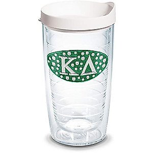 Tervis Sorority - Kappa Delta Tumbler with Emblem and White Lid 16oz, Clear