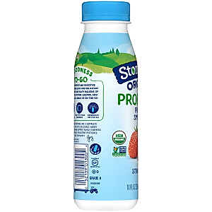 Stonyfield Organic Probiotic Strawberry Lowfat Yogurt Protein Smoothie 10 fl. oz. Bottle